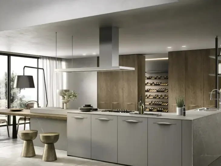 Cucina Moderna con isola Moon 01 di Moretti Cucine